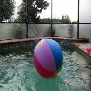 Great Gift For Kids ! Inflatable Water Fountain Ball ! Streams Of Water ...